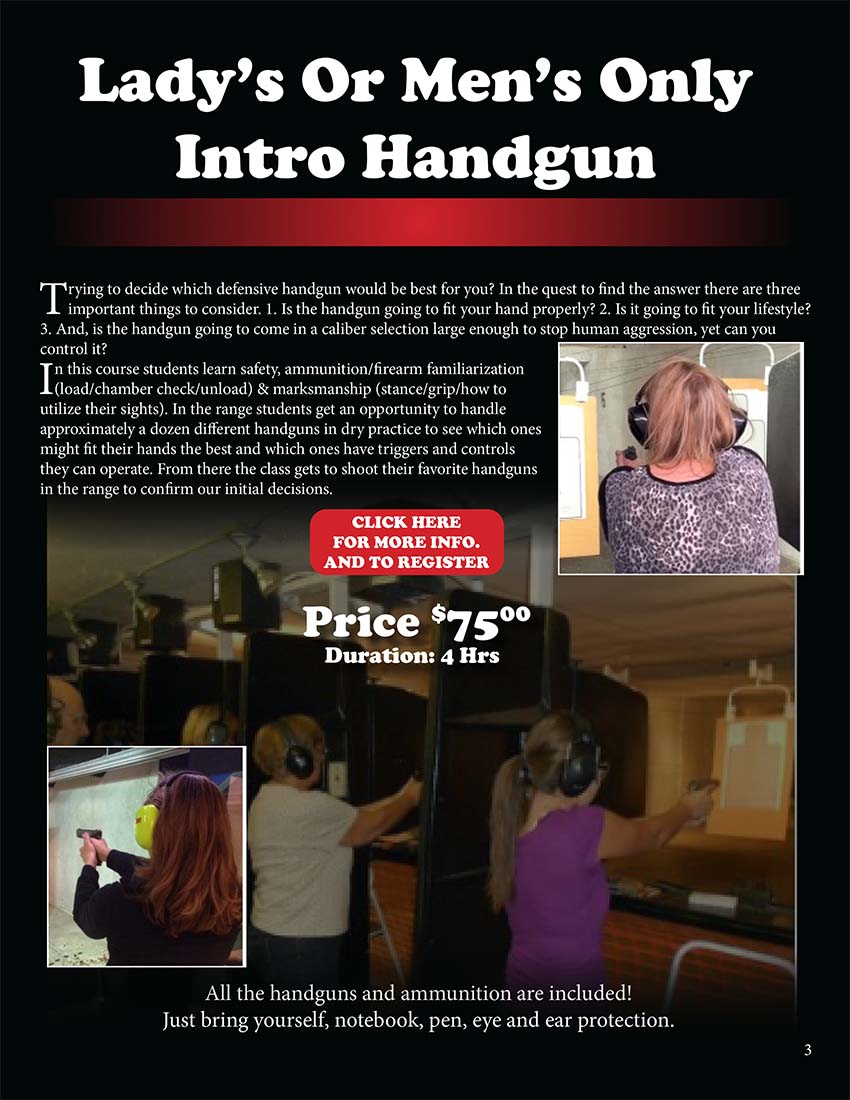 Page 3 | Training Range Course Brochure – The Training Center